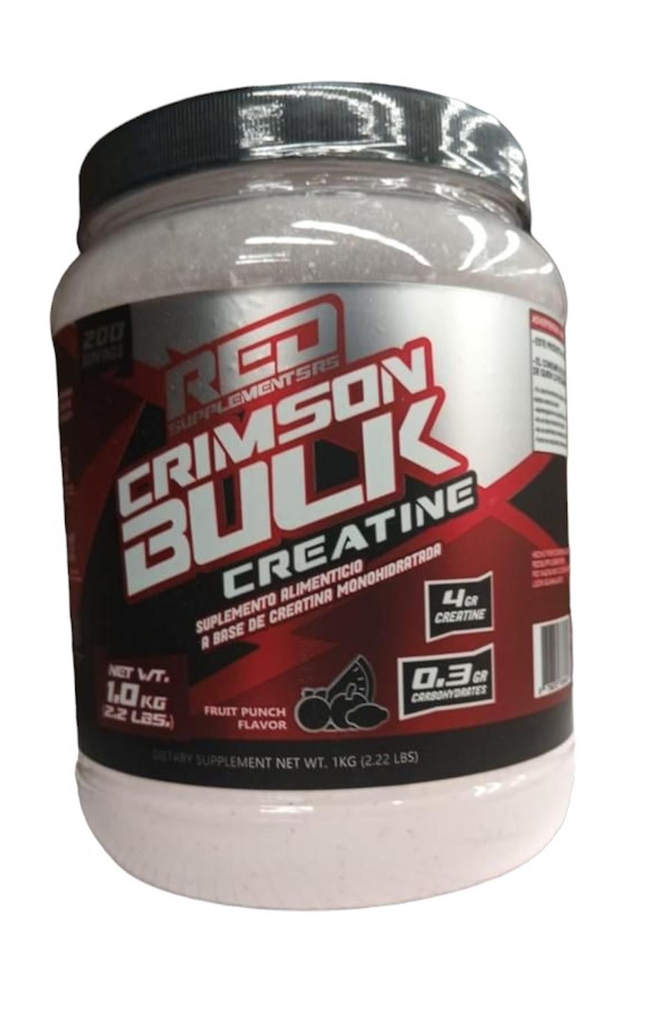 Redline Creatina Monohidratada Crimson Bulk Frutas 1kg rojo | Bodega ...