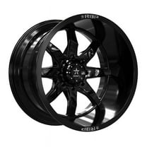 22" Black With CNC Accents 71R Avenger Wheel by RBP (Rolling Big Power ...