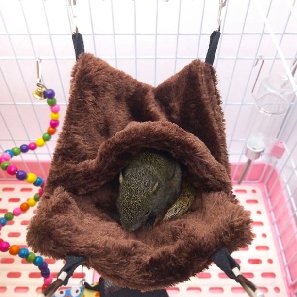 Hamster Hammock,Flannelette Coffee Hamster Hammock Pet Hanging House ...