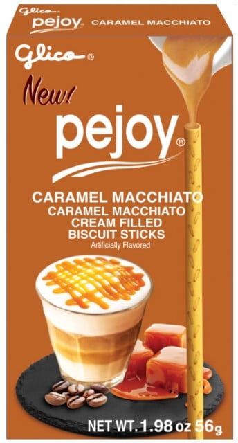 Pejoy 56g Biscuit sticks filled with rich caramel macchiato. Indulge ...