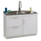 Simpli Home Seiger 46 inch Laundry Cabinet with Pull-out Faucet and ...