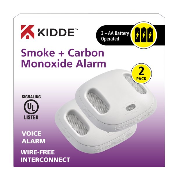 Kidde Battery Operated Wireless Combination Carbon Monoxide & Smoke ...