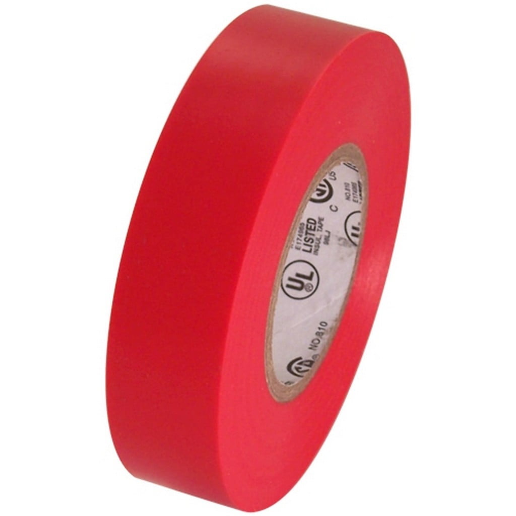 Red Electrical Tape 3/4 X 66 Ft Roll 7 Mil - Walmart.com