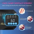 Belle 54W UV LED Nail Lamp, Portable Gel Dryer with Auto Sensor & Timer ...