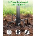 2 Pack Bird House Pole, Heavy Duty Outdoor Bird Feeder Pole with Stable ...