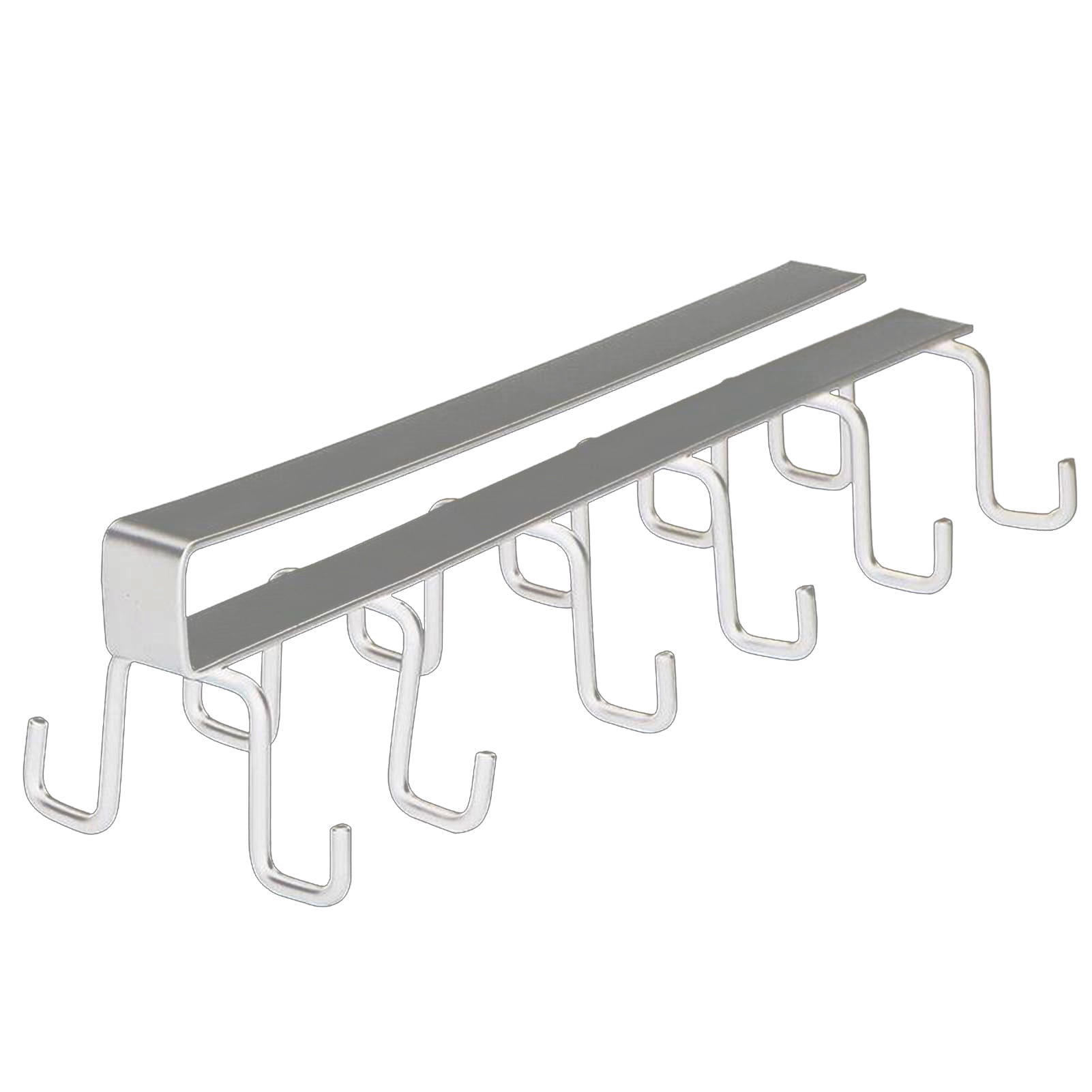 Mug Rack Under Cabinet - Coffee Cup Holder, 12 Mugs Hooks Under Shelf ...