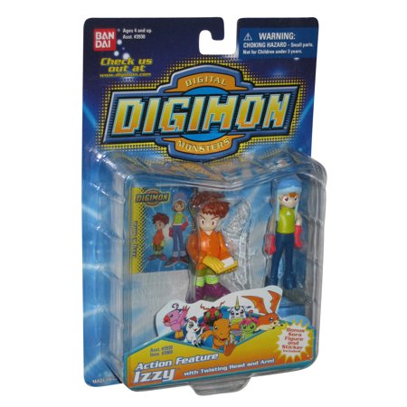 Digimon Action Feature Izzy & Sora Bandai Figure Set w/ Twisting Head ...