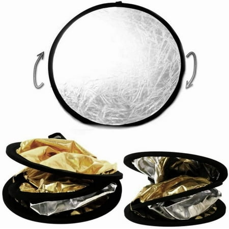 12 Inch Photography Reflector with Bag, Collapsible Light Reflectors ...