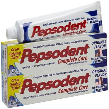 Pepsodent Complete Care Toothpaste, Original Flavor, 5.5 oz, 6 Pack ...