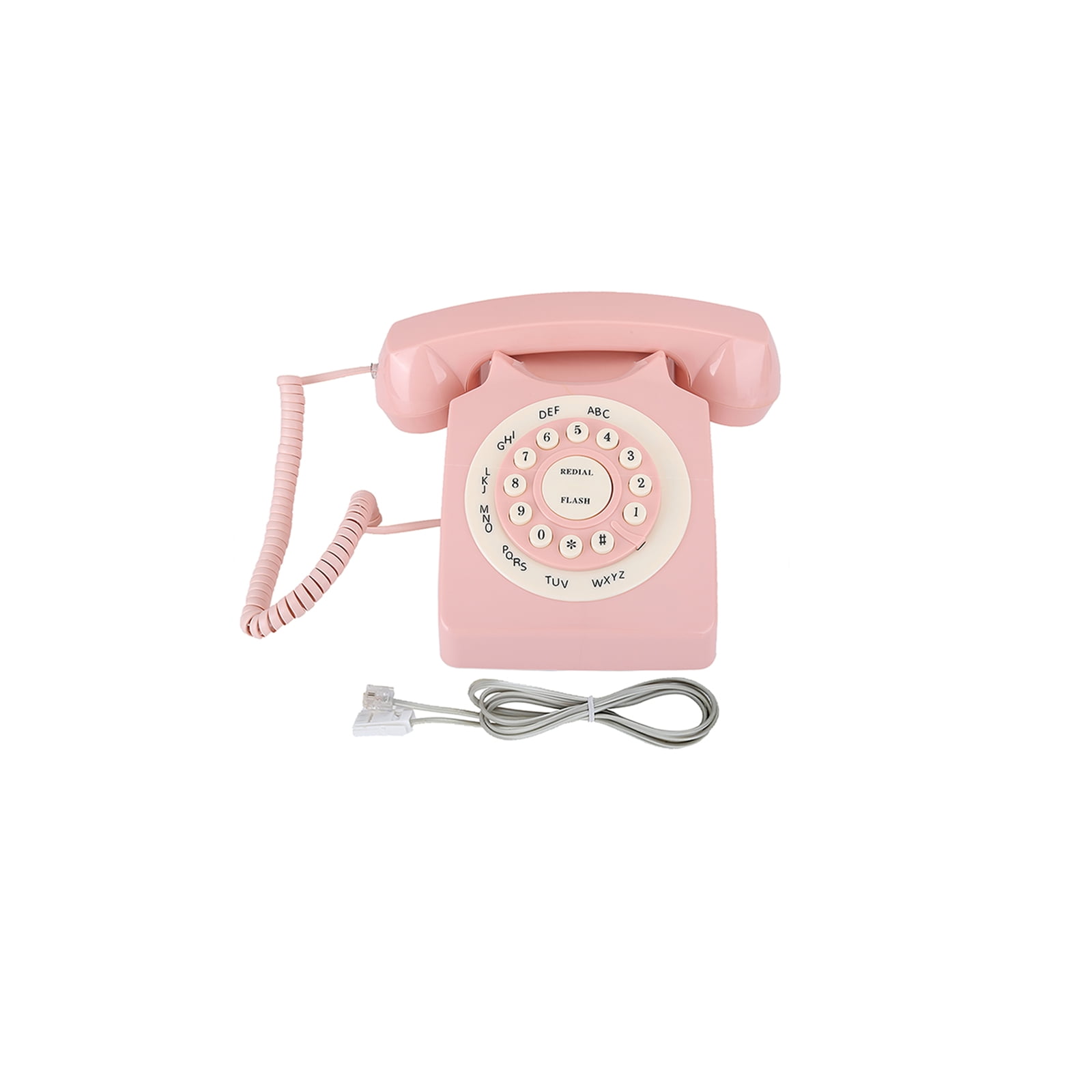 Buy ALLOMN Retro Telephone Plastic Classic Vintage Telephone Wired ...