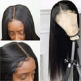 Lizheee Medium Long Parted Long Women's Black Wig Straight Wig Wig ... Lizheee Medium Long Parted Long Women's Black Wig Straight Wig Wig ...