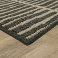 Striped Polyester Scatter Rug - Grey - 26 x 39 - Walmart.com