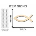 Unfinished Wood Jesus Fish Shape - Easter - Christian - Craft - up to ...