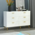 Ofey 6 Drawer White Dresser for Living Room Bedroom - Walmart.com