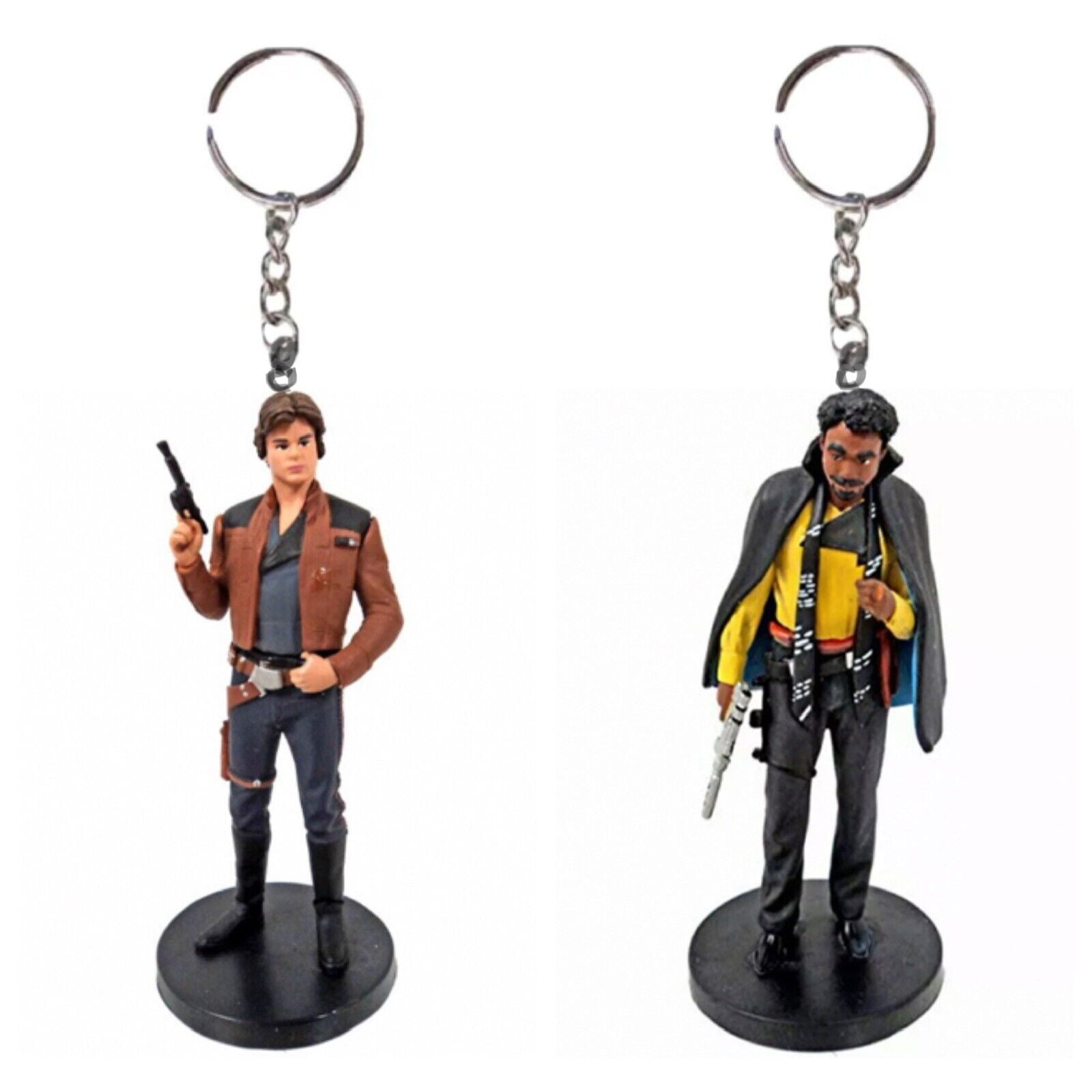 Han Solo & Lando Calrissian Of Solo Key Ring Keychain Figure Star Wars ...