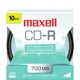 Maxell 648450 48x Write-Once CD-R For Data - 10/spindle, Carded For Peg ...