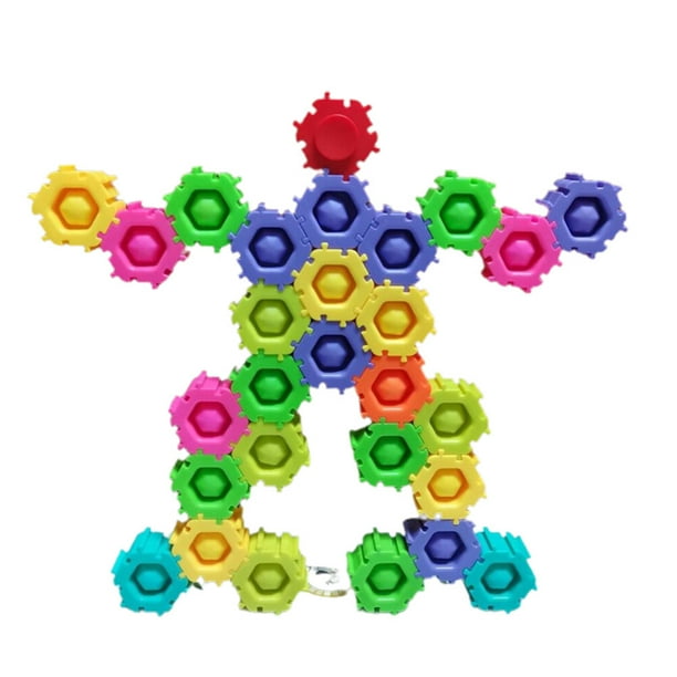 Press Bubble Building Block Splicing Toy Educational Toys Autism ...