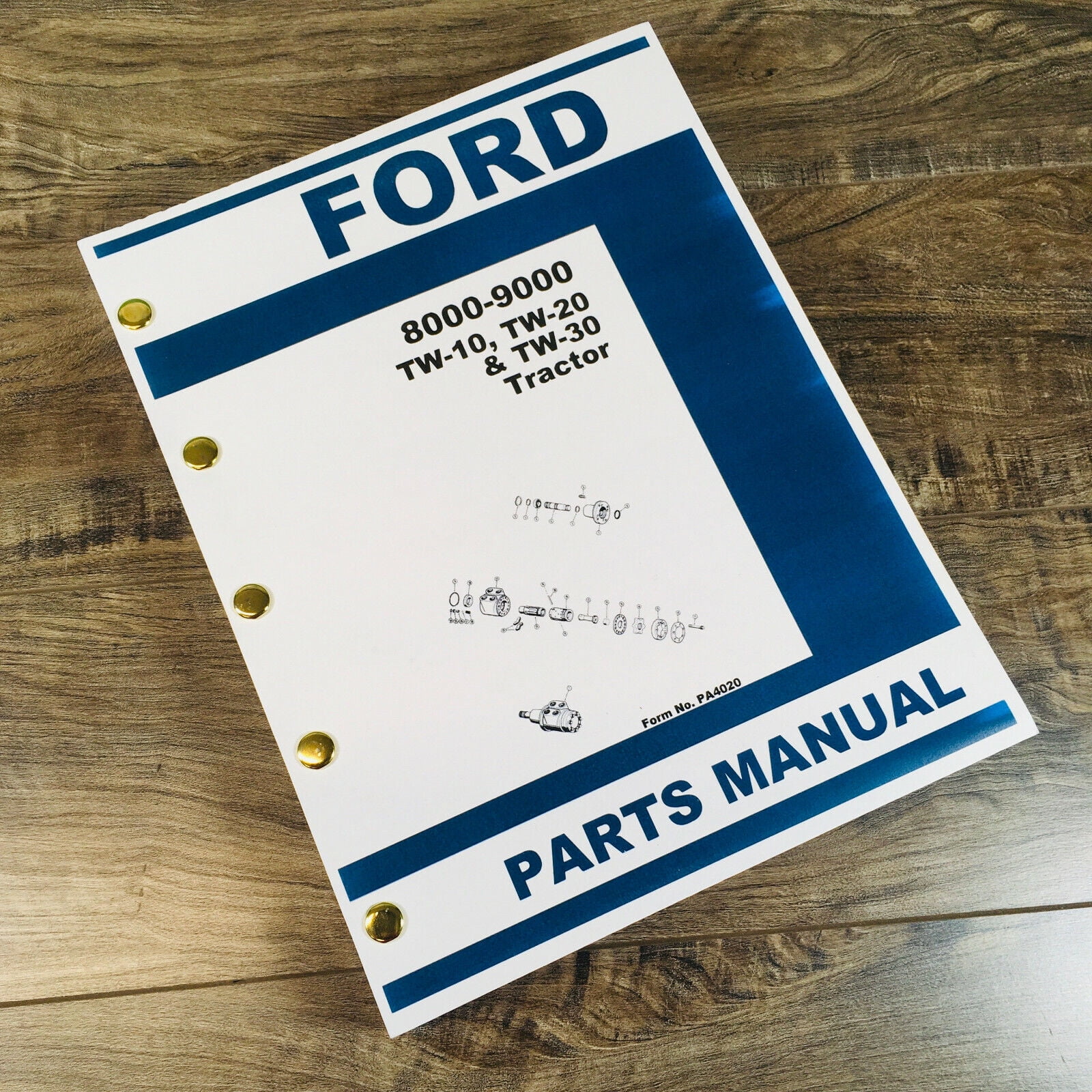 FORD TW-10 TW-20 TW-30 TRACTOR PARTS MANUAL CATALOG BOOK ASSEMBLY ...