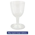 WNA Comet Plastic Wine Glasses, 6 oz, Clear, Two-Piece Construction ...