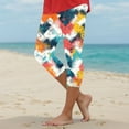 COMVALUE Women's Summer Elastic High Waisted Floral Capri Leggings ...