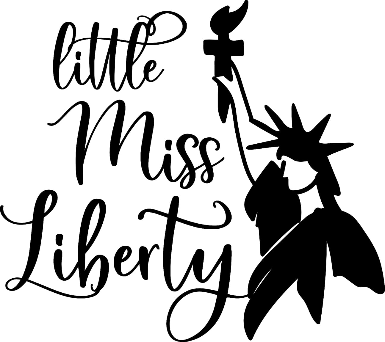Little Miss Liberty Lady Liberty Statue New York Wall Decals for Walls ...
