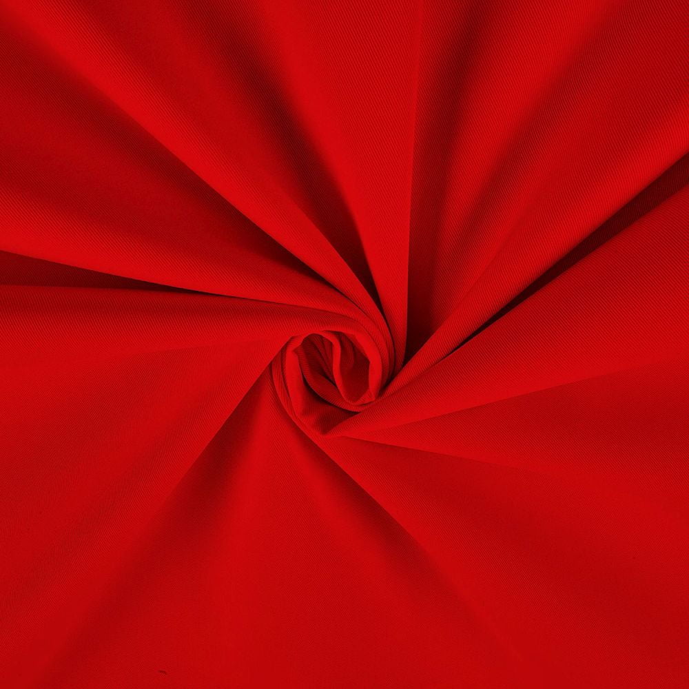 Ronit Textile Red Twill 58"-60" (By The Yard 36'' X 60'') 65% Polyester ...