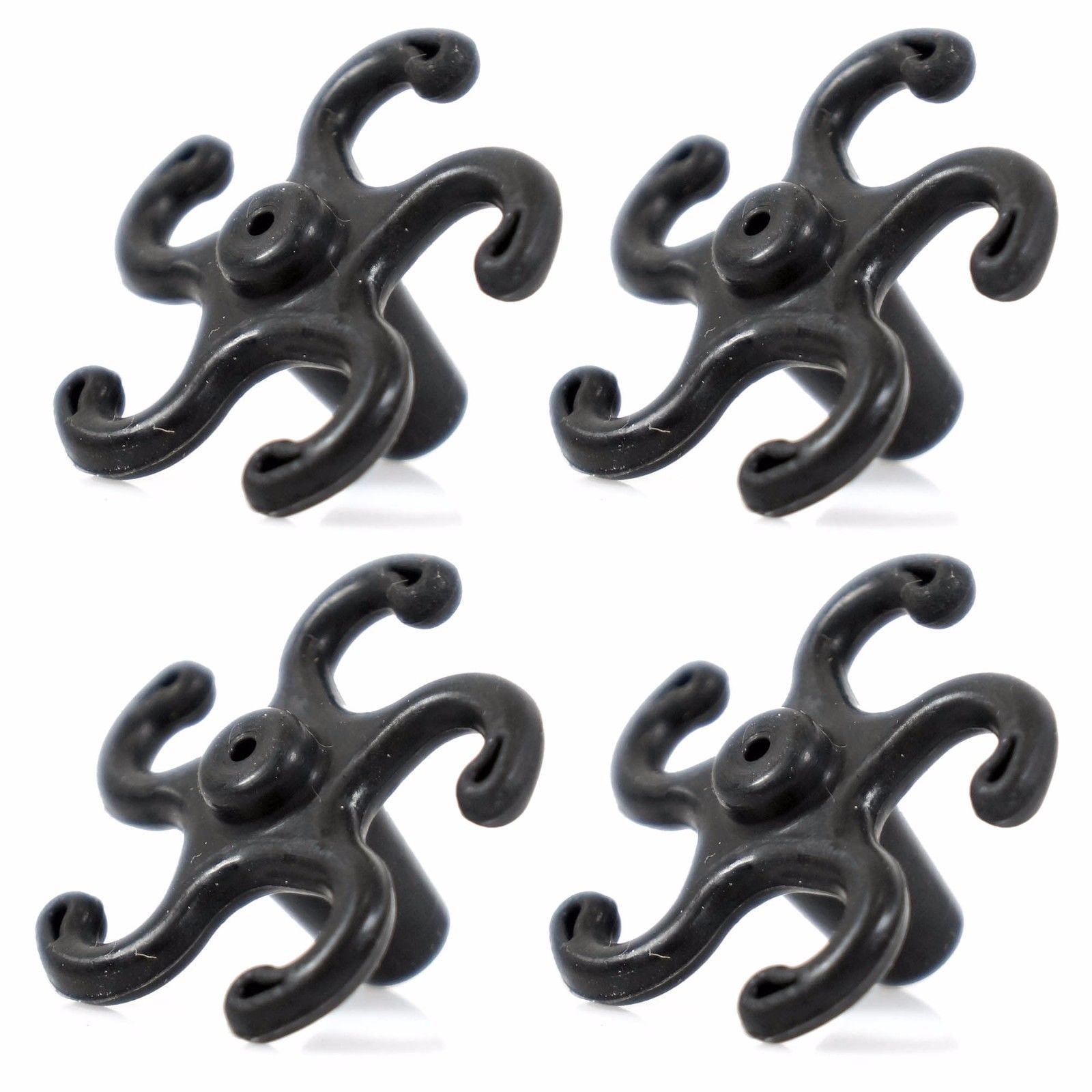 LIVABIT Archery Compound Bow String Silencer II Black 4 Pack - Walmart.com