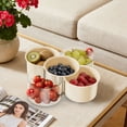 360 Degree Rotating Fruit Vegetable Storage Container ABS Stainless ...