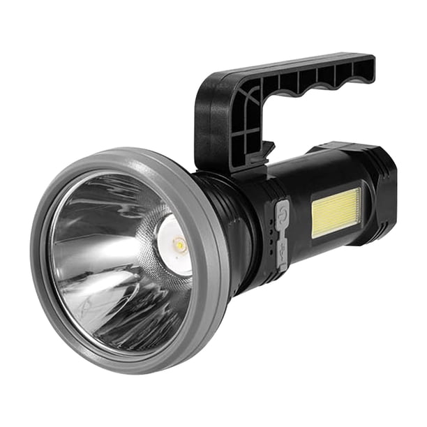 Linterna LED Portátil Alta Potencia Batería Recargable Por USB 18650 ...