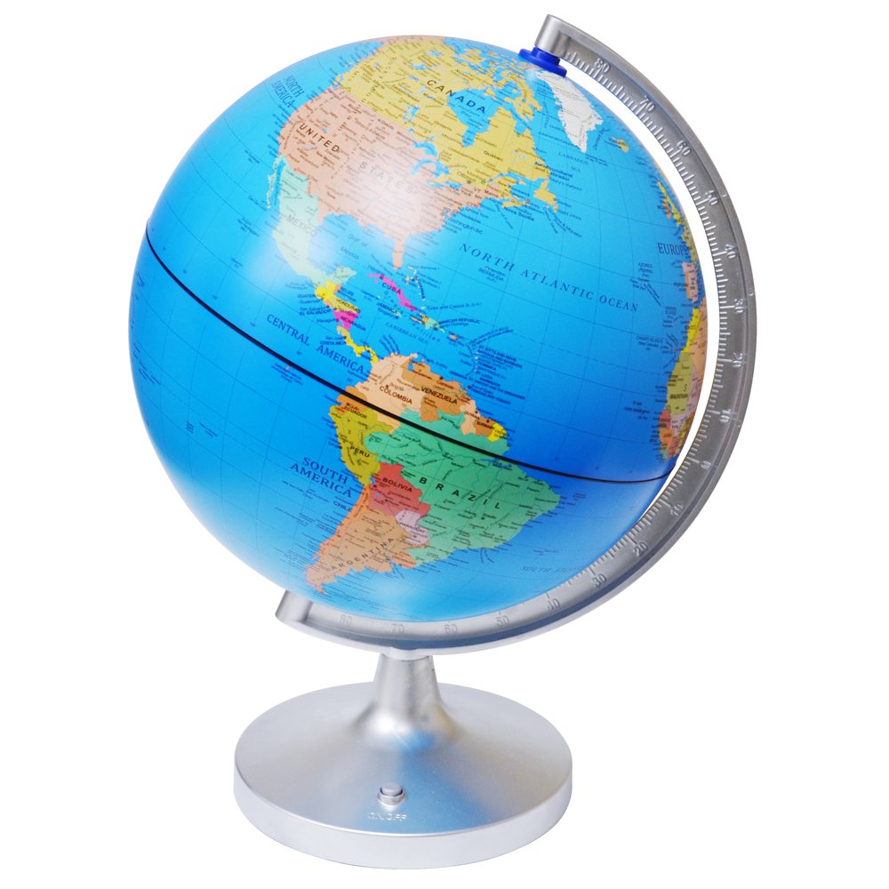 EDU-Toys 11" Dual Cartography Illuminated Globe - Walmart.com - Walmart.com