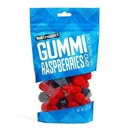 Gummy Raspberry Candy 8 oz each (6 Items Per Order) - Walmart.com