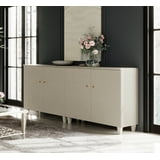 Free Shipping! \Memory Series 70.8\\ Modern Beige Media Console Table ...