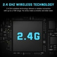 VicTsing 2.4G Wireless Silent Keyboard And Mouse Mini Multimedia Ultra ...