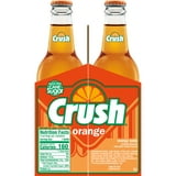 Crush Orange Soda with Sugar, Pop Brand Variety, 12 fl oz glass bottles, 4 pack - Walmart.com
