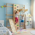 Indoor Playground 10-in-1 Swedish Ladder Wall Gym Set, Waldorf and ...