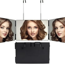 NEXPURE 3 Way Bath Vanity Mirror, Wall Mounted 360 Lighted Makeup ...