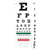 Graham Field Distance Vision Eye Chart 20 Feet Illiterate E - 1 Count ...
