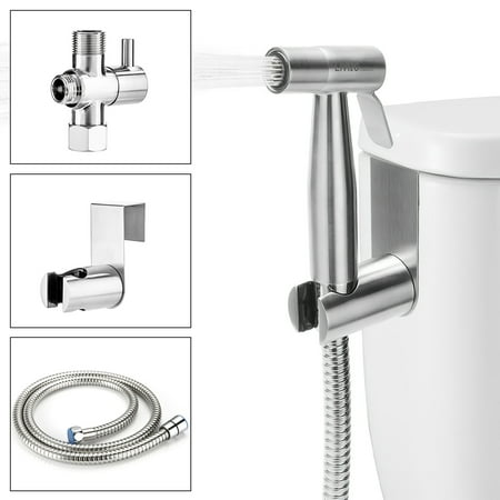Stainless Steel Hand Held Bidet Sprayer, Complete Bidet Set for Toilet ...