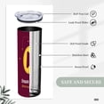 20 oz Stainless Steel Insulated Tumbler - Maroon with Yellow Play ...
