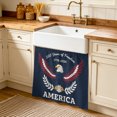 America Birthday Cabinet Curtains 35" W x 35" L, Bald Eagle ...