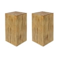 Square-Column End Table, Wood-Look Table for Indoor Outdoor Use ...