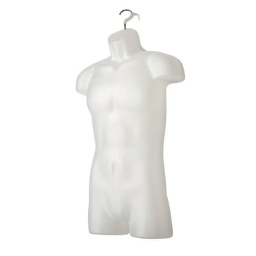 Bonnlo Adjustable Male Mannequin Dress Form with Fiberglass Torso ...