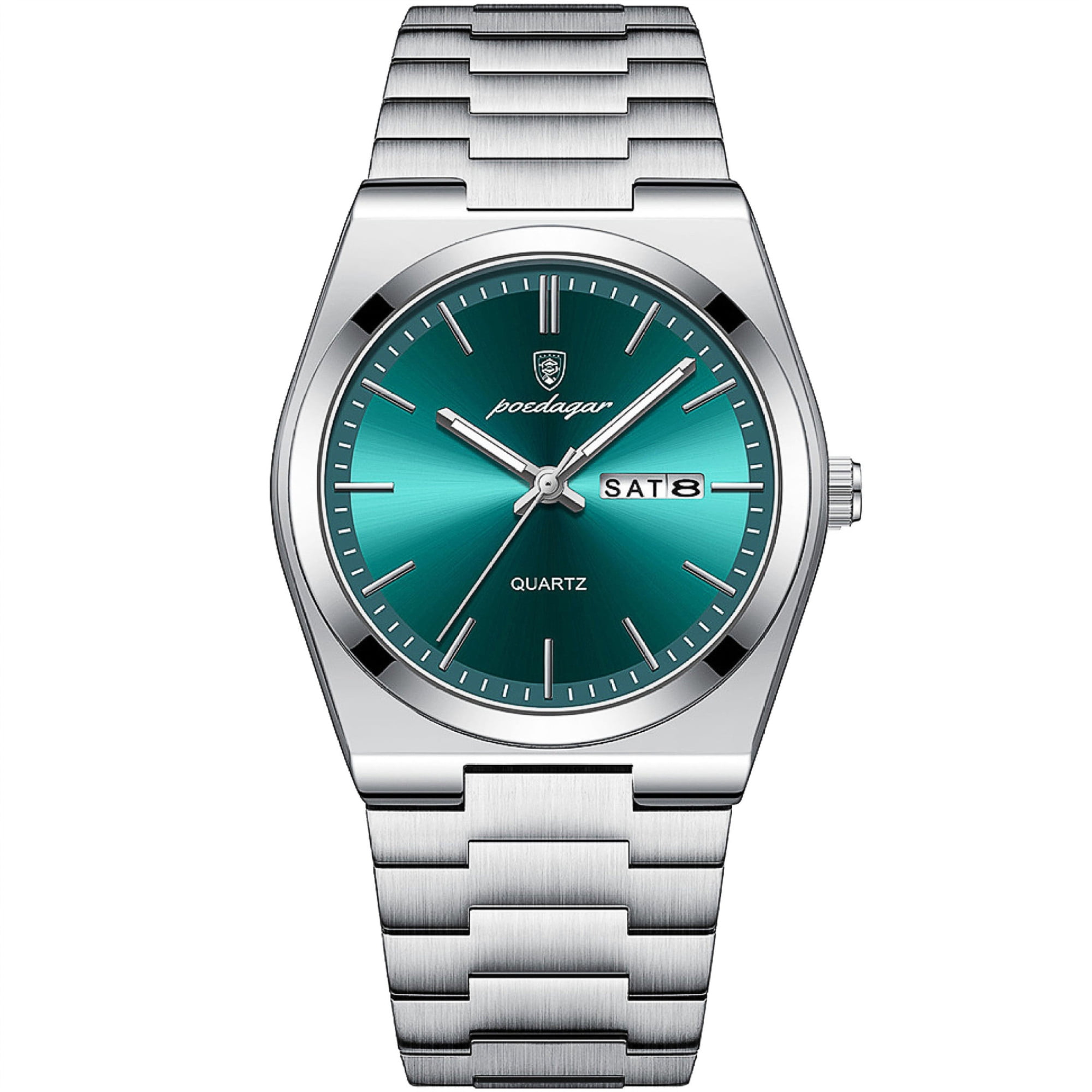 Click here for Poedagar Men Green Quartz Stainless Steel Fashion... prices