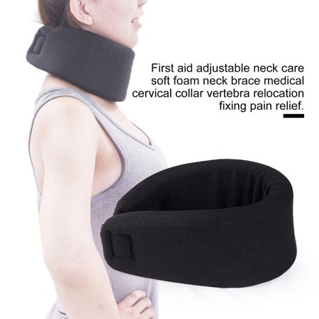 First Aid Adjustable Neck Care Soft Foam Neck Brace Medical Cervical ...