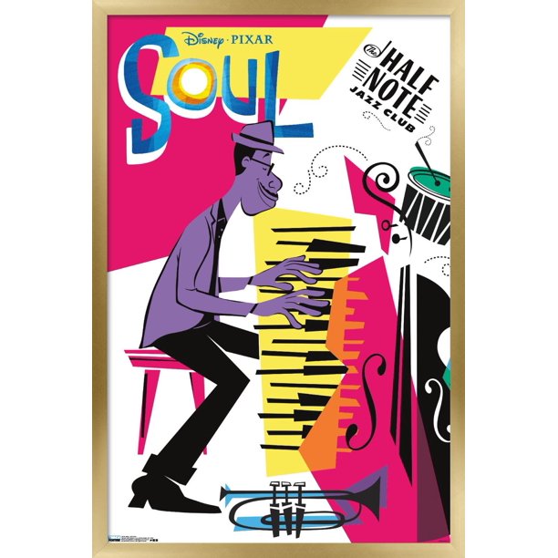 Disney Pixar Soul - Half Note Wall Poster, 22.375" x 34", Framed ...