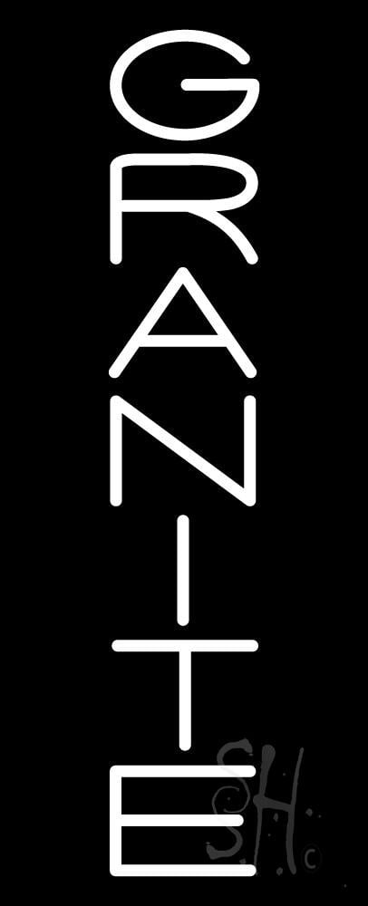 Vertical Granite LED Neon Sign 24" Tall x 10" Wide - inches Black ...