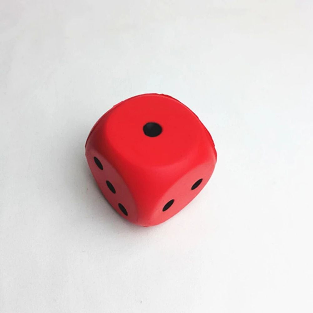 Gag Toy Cognitive Squeeze Solid Color Big Dice Elastic Toys Soft Point ...