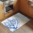 Area Rug Blue Coral Summer Ocean Soft Rectangle Area Rugs Washable Rug ...
