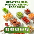12/56/64/68Pcs Leak Proof Food Storage Containers with Lids, Reusable ...
