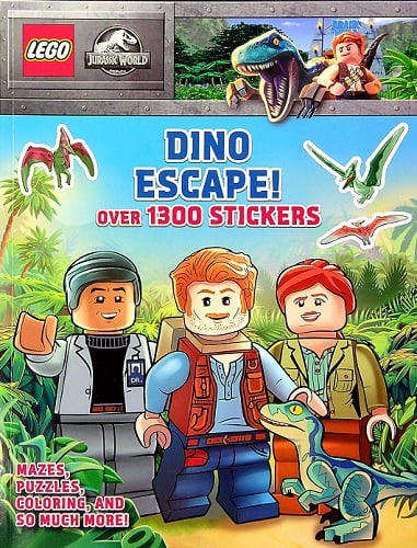 Dino Escape!: Over 1300 Stickers (LEGO Jurassic World) - Walmart.com